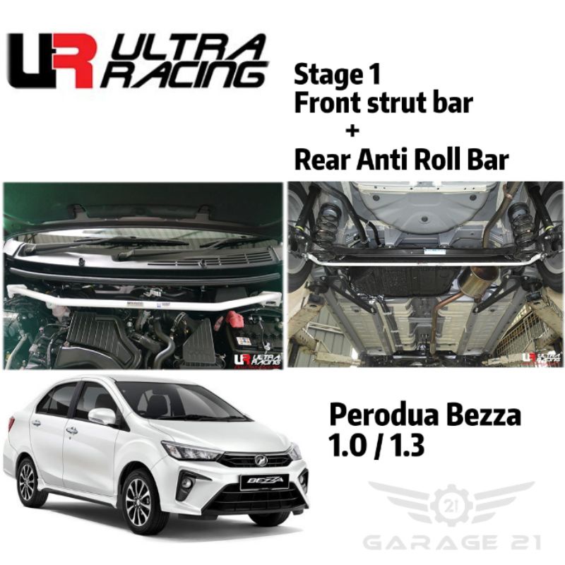 PROMOTION Perodua Bezza 1.0 1.3 Stage 1 - 100% Ultra Racing Safety Bar ...
