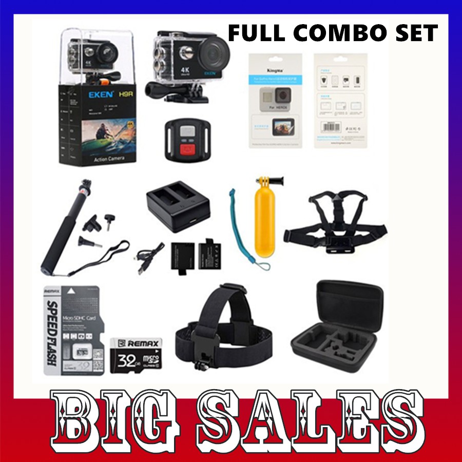 EKEN H9R Ultra HD 4K Full Combo Set | Shopee Malaysia