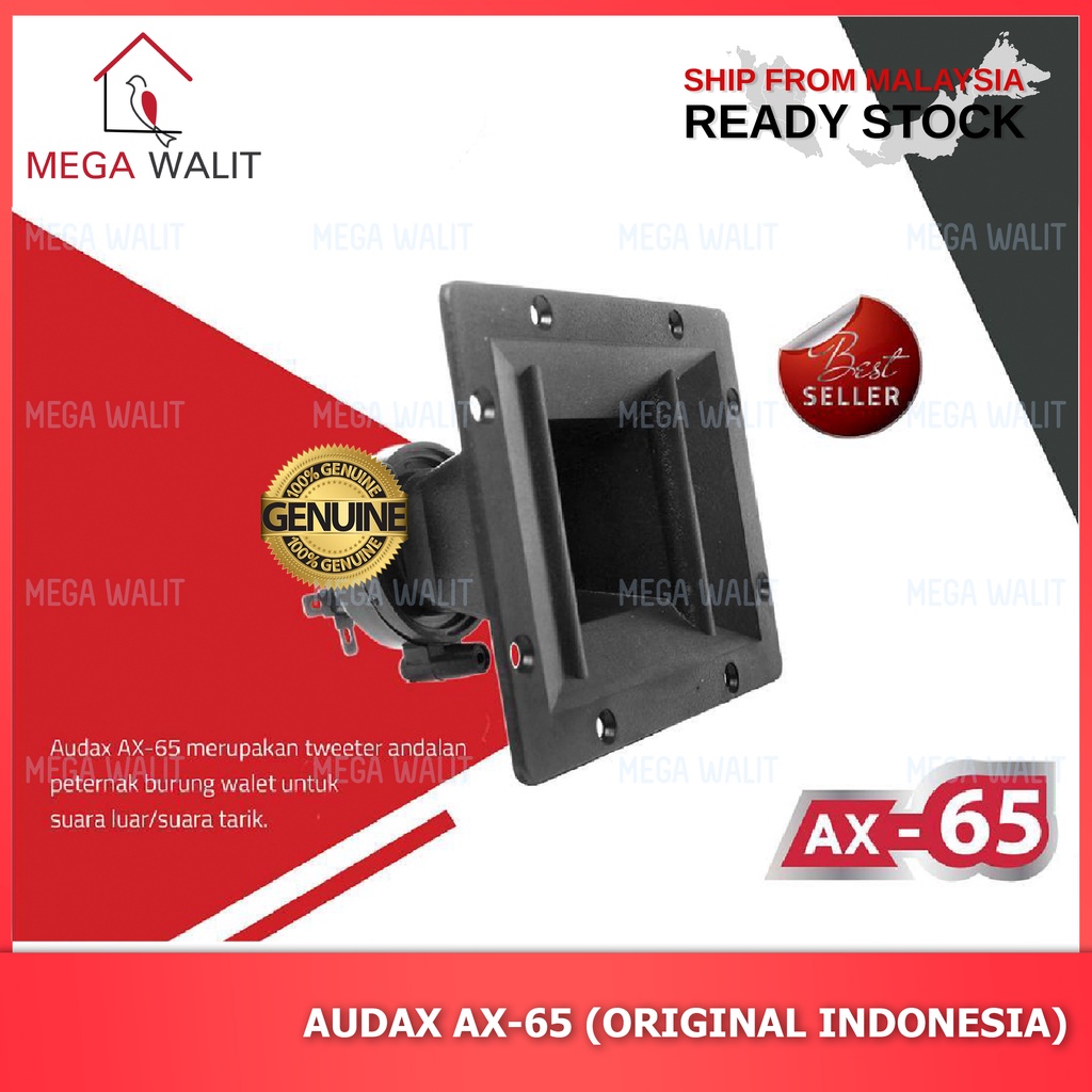 Audax AX65 Piezo Tweeter Original Indonesia 100% Rumah Burung Walet ...