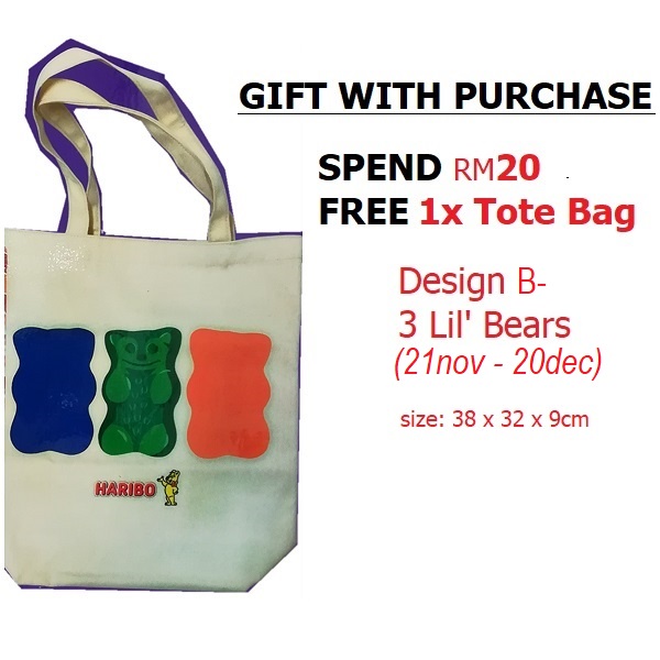 GWP - 1x Tote Bag (collect both designs) | Shopee Malaysia