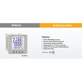 SELEC #MFM383A-C-CE MULTIFUNCTION METER DIGITAL,DPM, PANEL MOUNT ...