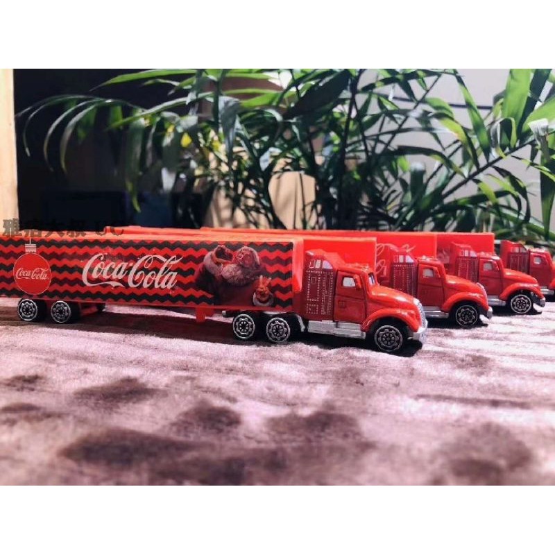 coca cola coke truck kersttruck lorry transporter tow vehicle ...