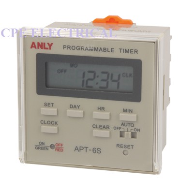 Anly APT-6S 7 Days Programmable Timer Time Switch | Shopee Malaysia