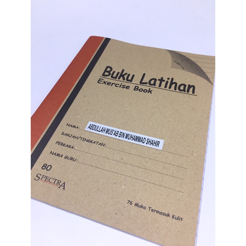 Sticker Nama Murid 100pcs/Sticker Label Nama murid Student Label ...