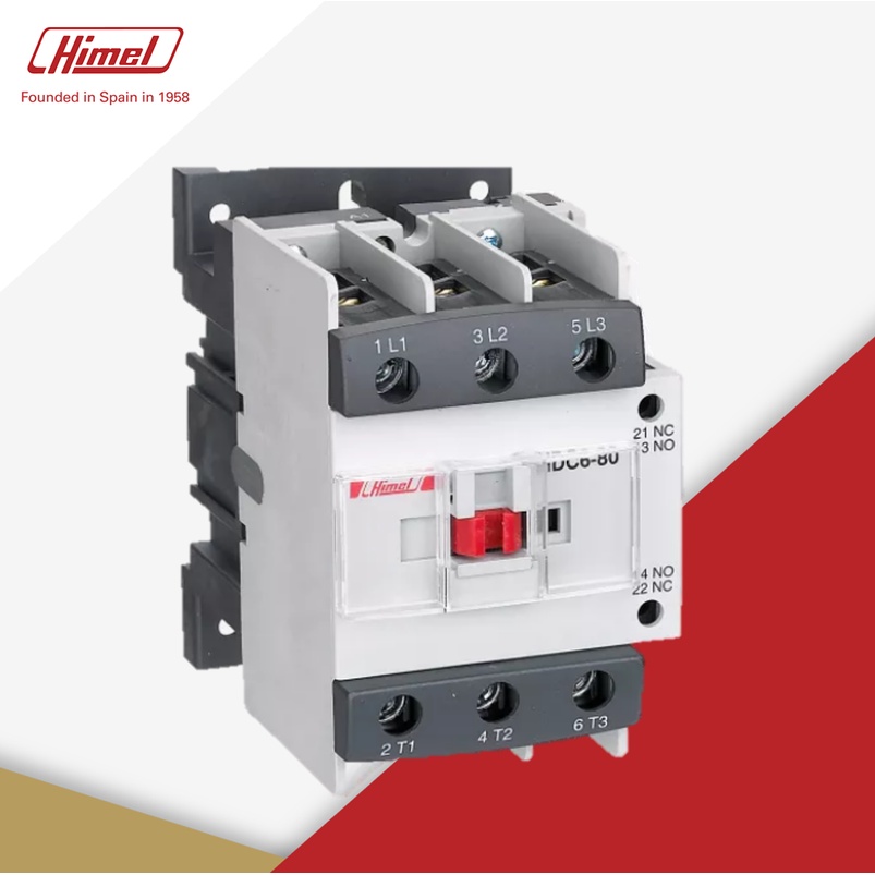 Himel 6 Series HDC6 Contactor 1NO+1NC 3P 240VAC | Shopee Malaysia