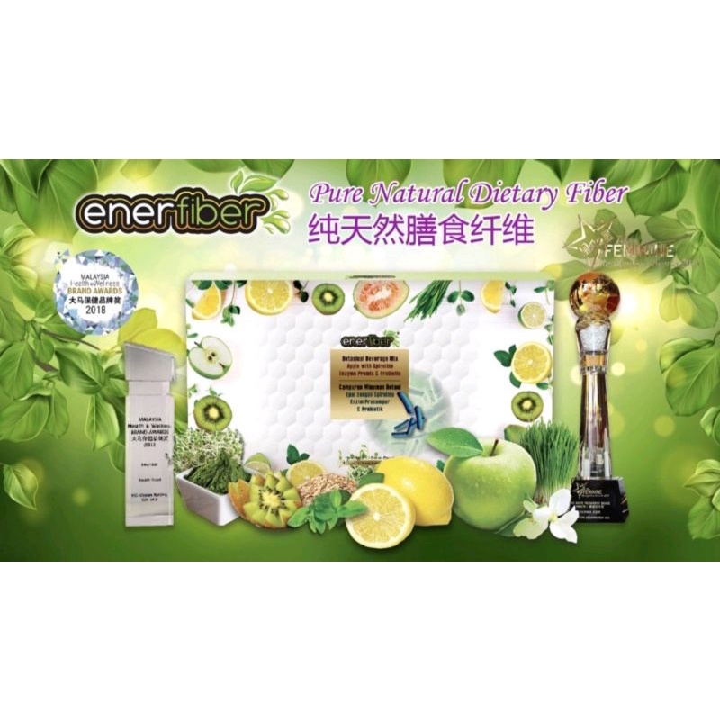 enerfiber new packinging 1 box 30 sachet | Shopee Malaysia