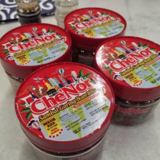 Sambal Garing CheNor 50 bekas | Shopee Malaysia