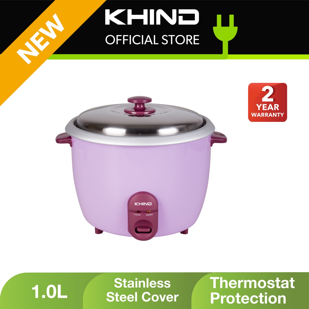 Khind 1L Electric Rice Cooker RC710(Purple/Green)New | Shopee Malaysia