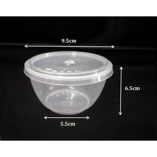 CBRW2 Round Plastic Food Container / Bekas Makanan , Bekas Puding (± ...