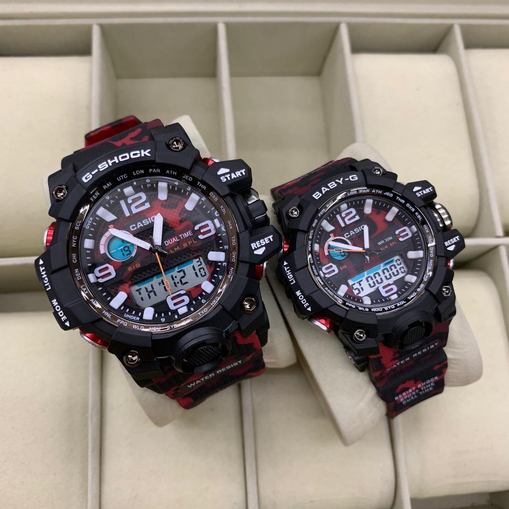 Special promotion casi0 g... shock_ dual time rubber strap watch set ...