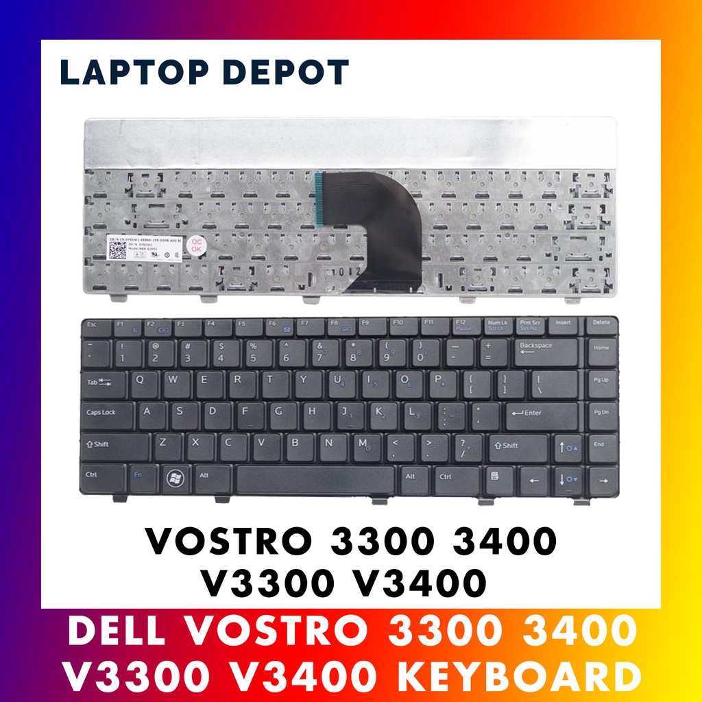 Dell Vostro 3300 3400 3500 3700 V3300 V3400 V3500 V3700 US Keyboard ...