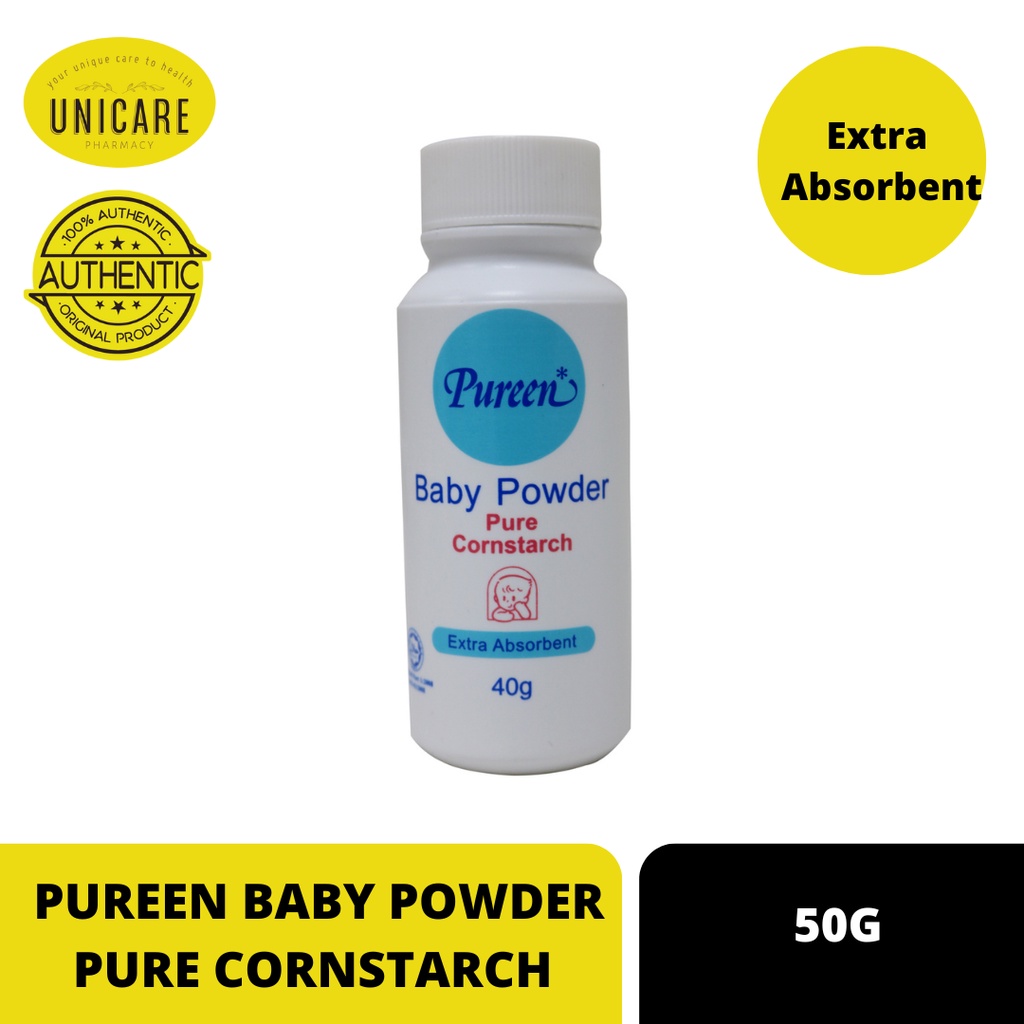 PUREEN BABY POWDER PURE CORNSTARCH 40G | Shopee Malaysia