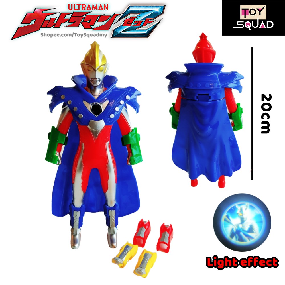 Ultra Zero Mantle Ultraman Super Hero with Light Toy | Shopee Malaysia