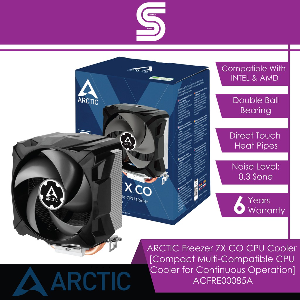 ARCTIC Freezer 7X CO CPU Cooler [Compact Multi-Compatible CPU Cooler ...