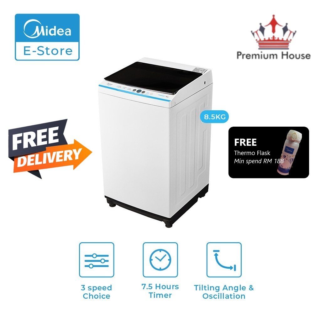 MIDEA Fully Auto Washing Machine MA100W85/WK/E OR MA100W85 Replace MFW ...