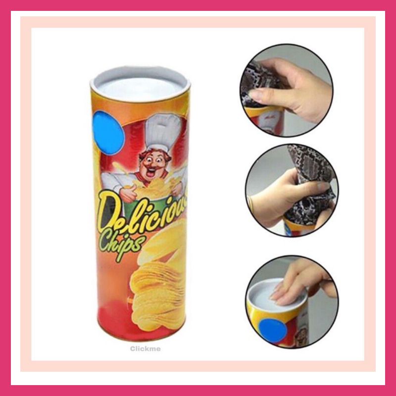 Potato Chips Prank , snake pop up from potato chips | Shopee Malaysia