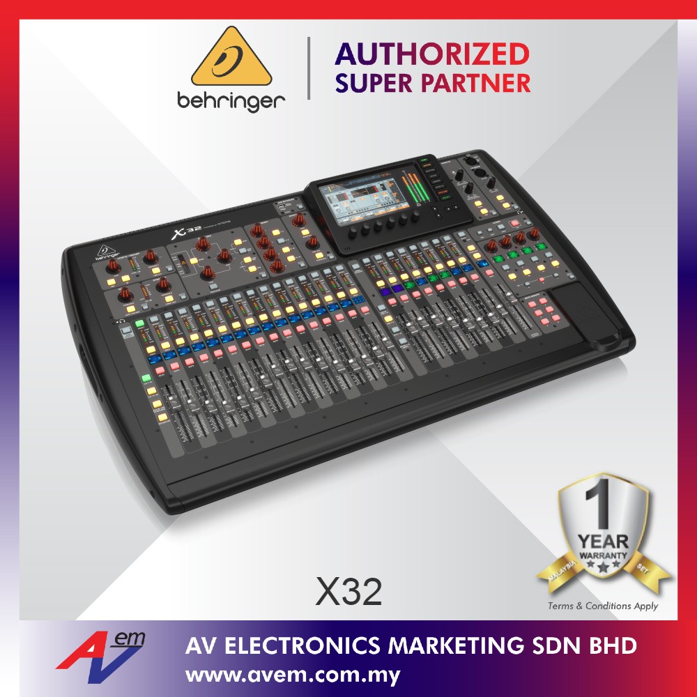 BEHRINGER X32 40-Input, 25-Bus Digital Mixing Console with 32 ...