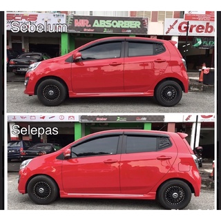 Spring sport pro expert lowered perodua Axia/Bezza set 4pcs | Shopee ...