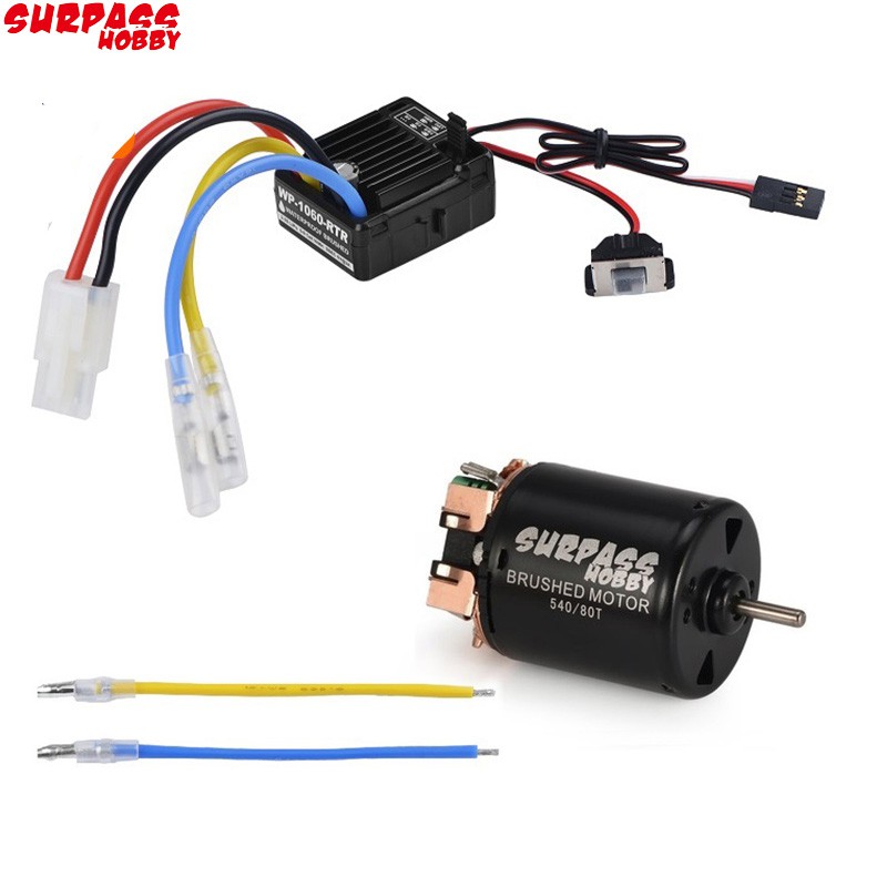 Rc 540 21T 27T 35T 45T 55T 80T Brushless Motor With WP-1060-RTR 60A ...