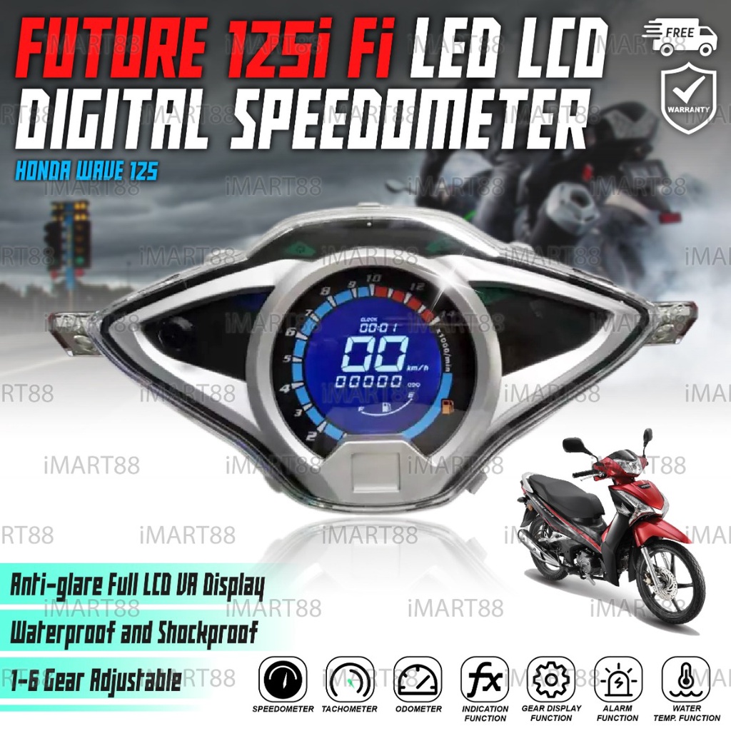 Honda Future Wave 125i Fi 125r 125 Digital Meter Speedometer Motorcycle ...