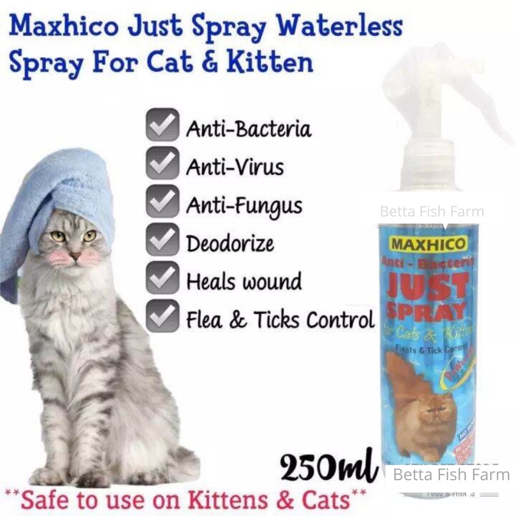 Ubat kurap kucing ubat kutu kucing FLURRY SPRAY 250ML | Shopee Malaysia