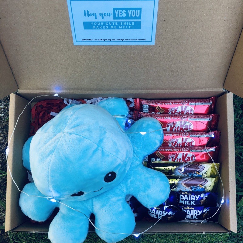 Surprise gift box octopus viral tik tok flip mood FREE led light utk ...