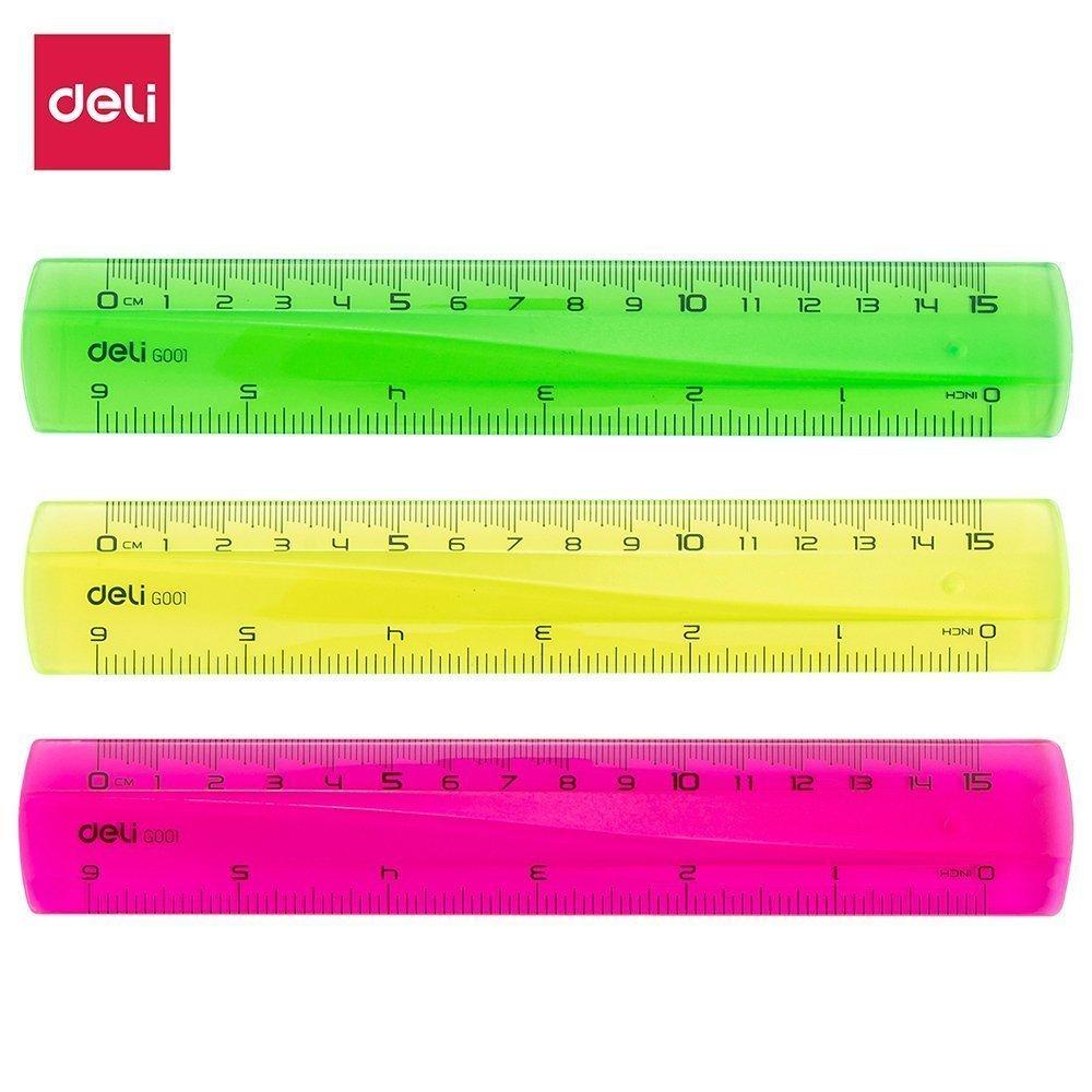 Ruler Easy-grab Deli 15cm | Shopee Malaysia