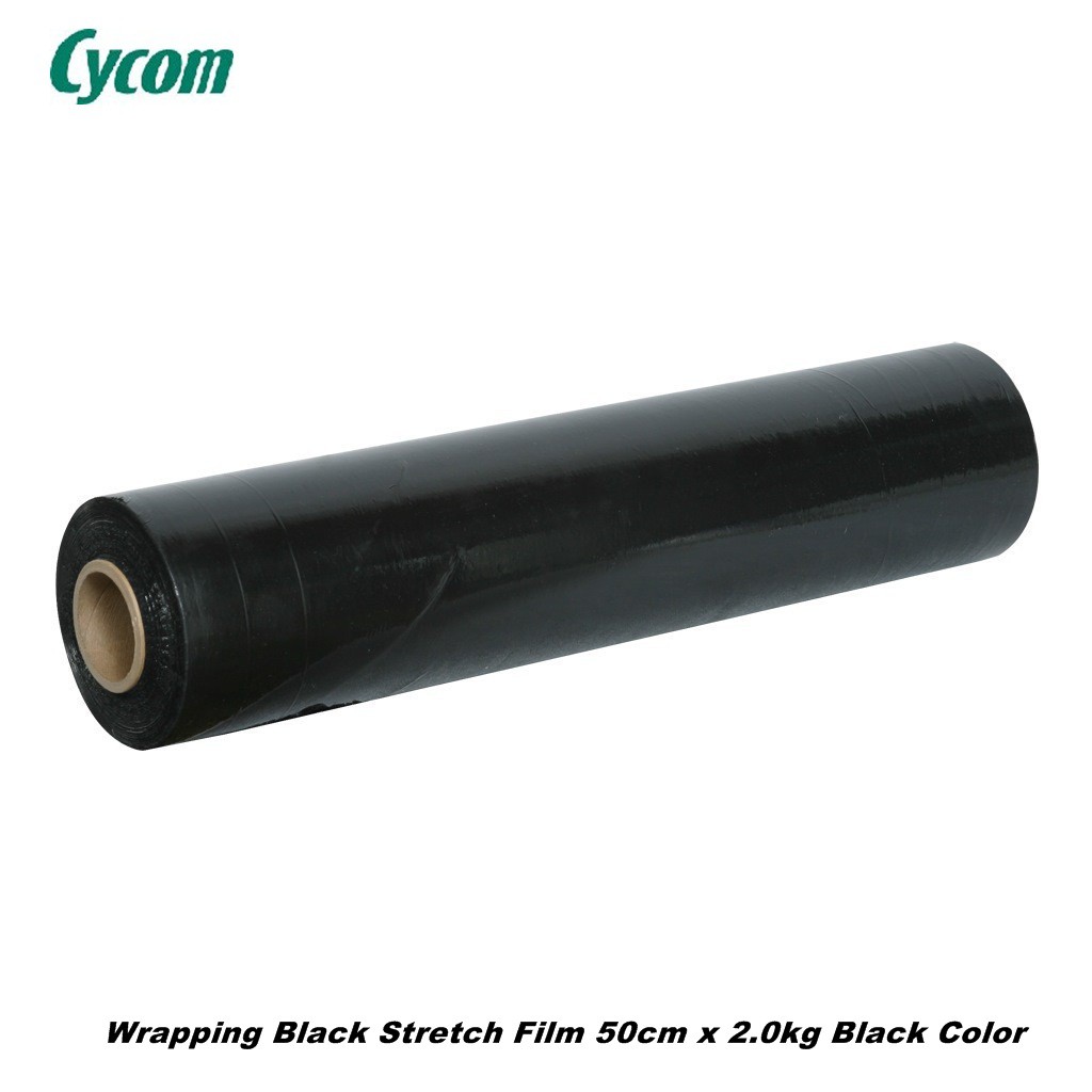 Wrapping Black Stretch Film 50cm x 2.2 kg ( Black Color )(core 200g ...