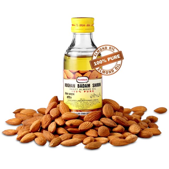 Hamdard Roghan Badam- Shirin the goodness of 100% pure almond oil 25ML ...