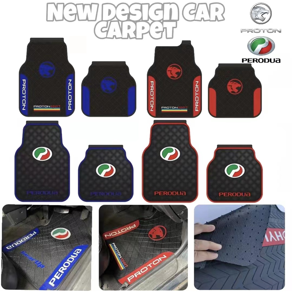 New 1 Set Universal waterproof Car Non-Slip Carpet Latex Floor Mats ...