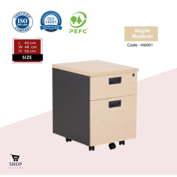 2 Drawer File Cabinet / File Storage Locker With Rollers | Shopee Malaysia