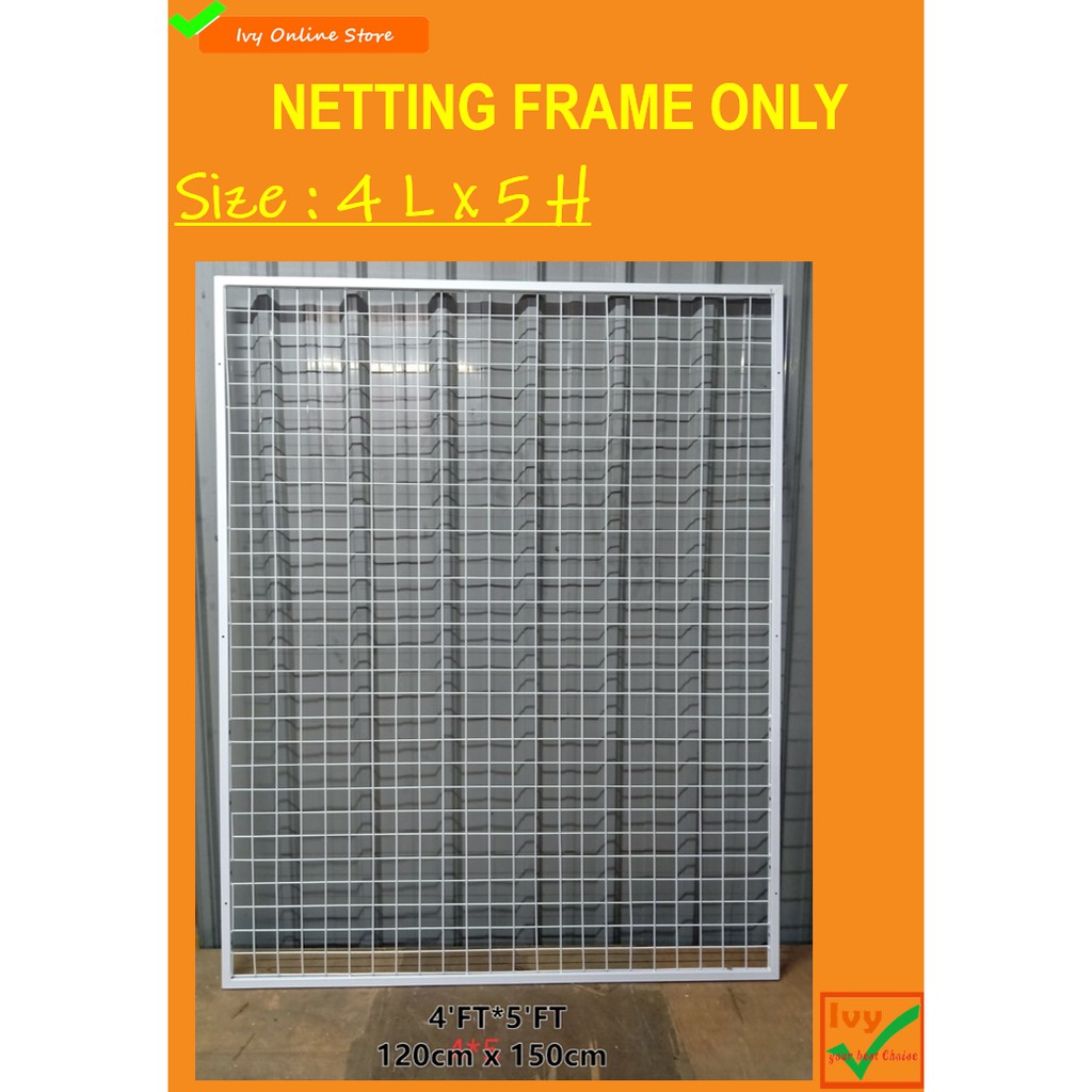 Ready Stock Netting Frame Display Stand Rack W120cm x H150cm | Shopee ...