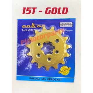 Sprocket Set 415 Yamaha LC135/RXZ/125Z ZR/Y125Z ZR / Lagenda110/ SRL110 Aji 415 Racing Chain ...