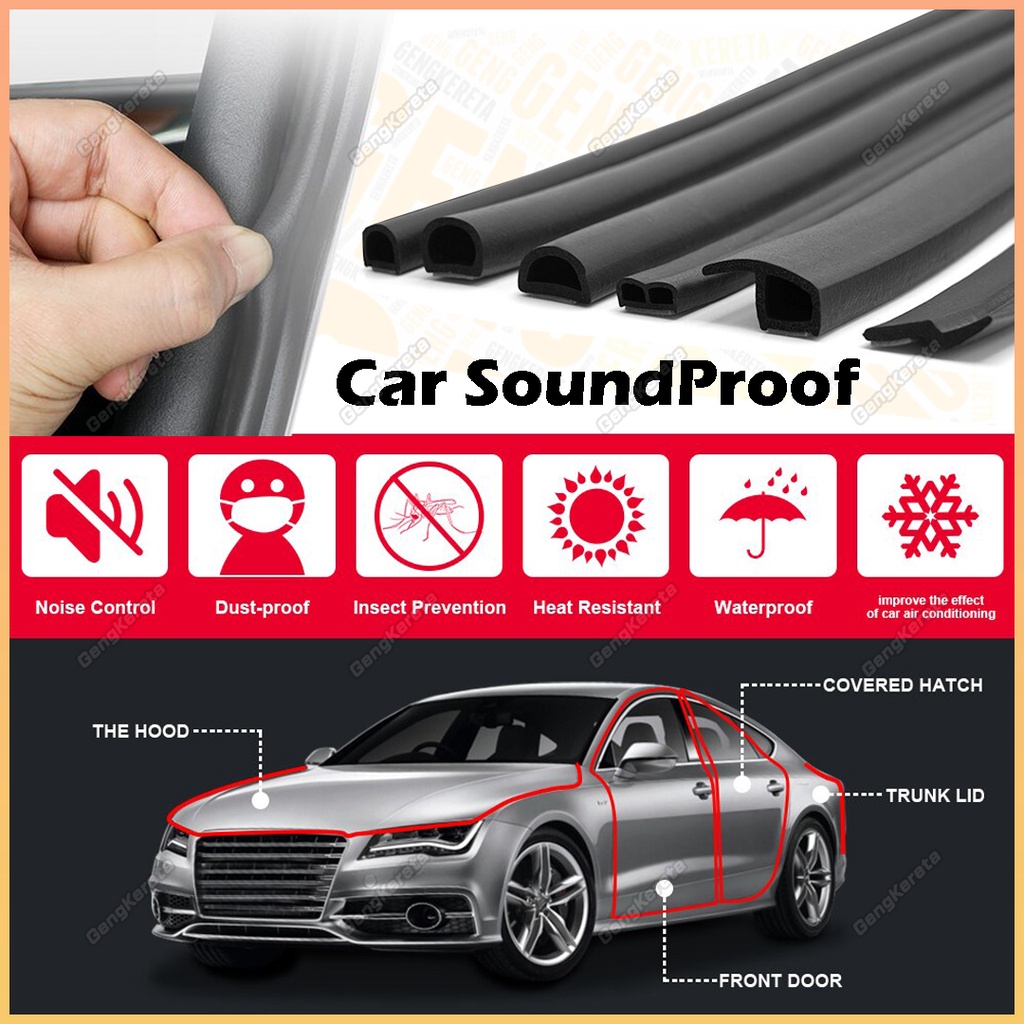 Car Door Dashboard Sound Insulation Sound Proof Rubber Seal Scheme ...