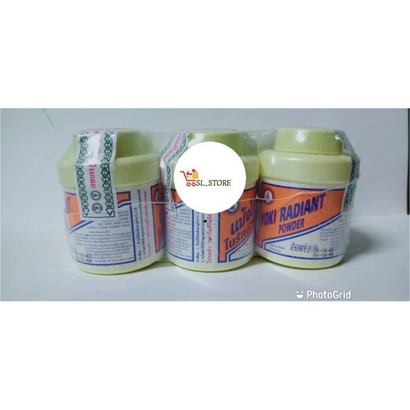 YOKI RADIANT POWDER Bedak Gatal Thailand Viral / Ruam Bayi Yoki Radiant ...