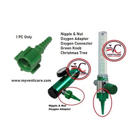 GREEN KNOB OXYGEN CONNECTOR NIPPLE AND NUT | Shopee Malaysia