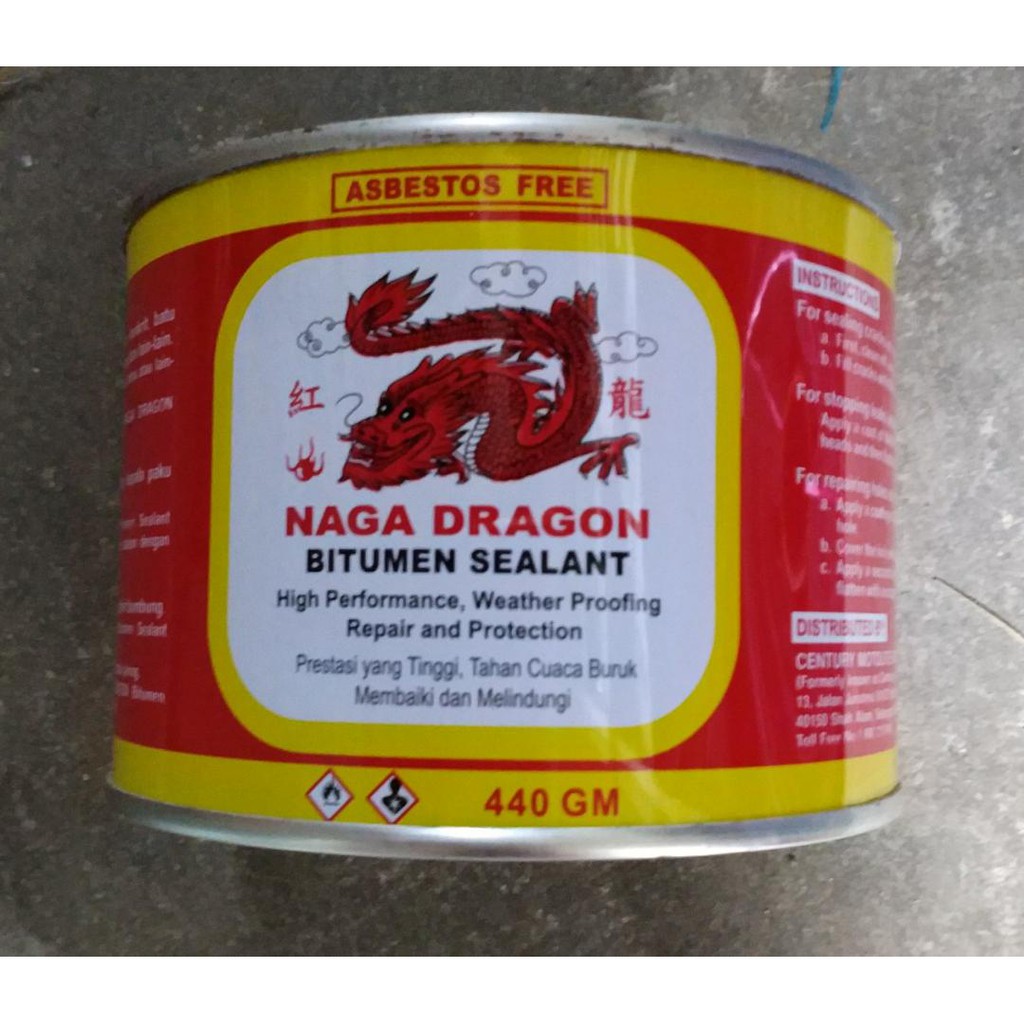 Bitumen Sealant Naga Dragon Bitumen Sealant 440g (tar bumbung) | Shopee ...