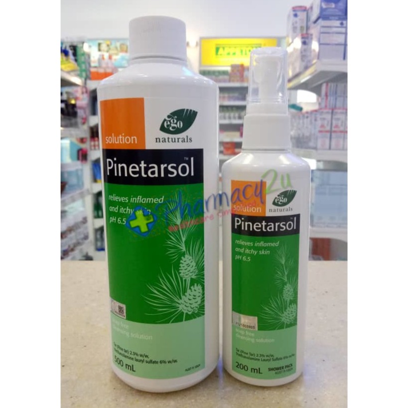 EGO PINETARSOL SOLUTION RELIEVES INFLAMED AND ITCHY SKIN PH 6.5 200ML ...