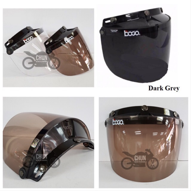 Motor Helmet BOGO Visor (3 Button) (Apollo, Xdot RS88, Sgv 99, MHR ...