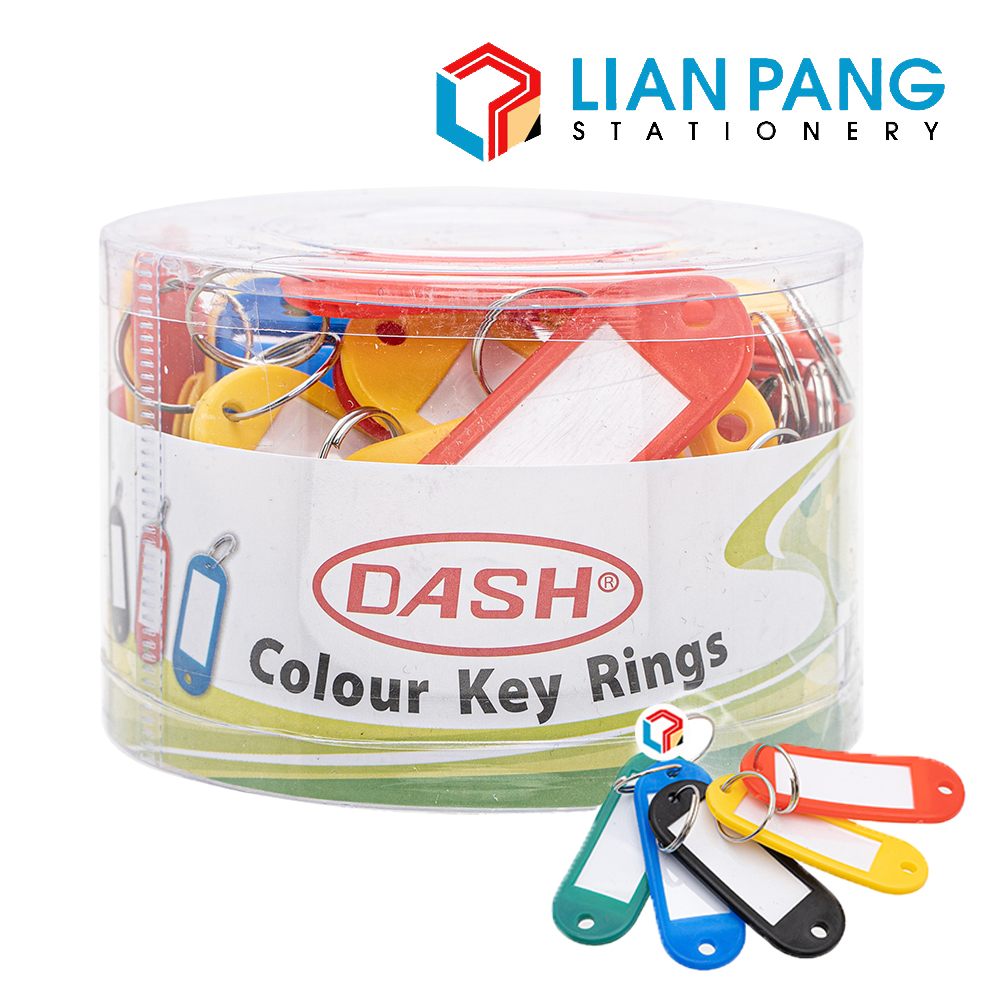 Plastic Key Chain ID Colour Tags Label DH065 [1BOX 50PCS] | Shopee Malaysia