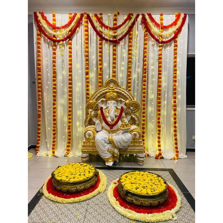 marigold garland (malai) | Shopee Malaysia