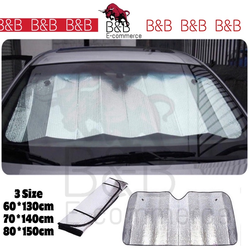 60/70/80cm Car Front/Rear Windscreen Foldable Sunshade Windshield Sun ...