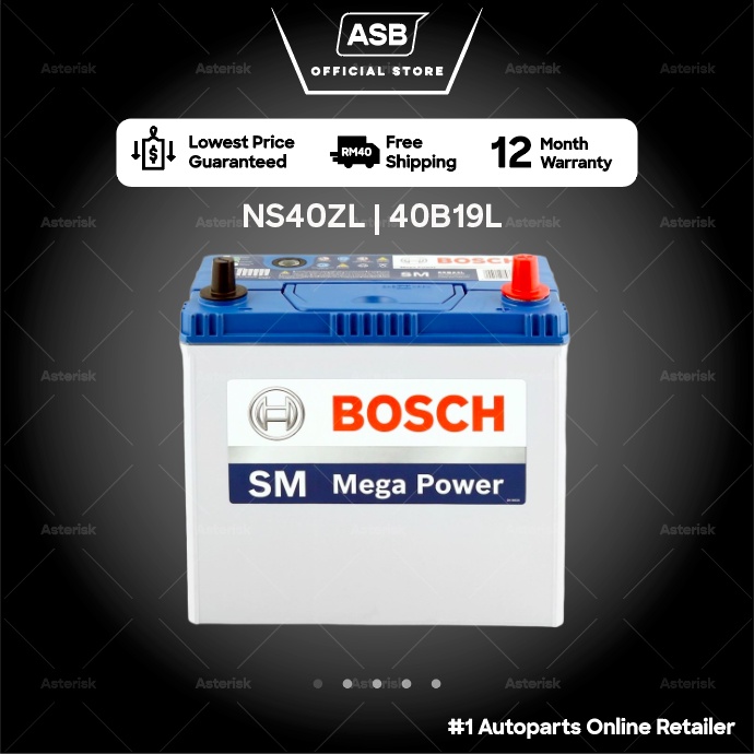 NS40 NS40ZL Battery Bosch Car Battery Myvi Battery Alza Bateri Kereta ...
