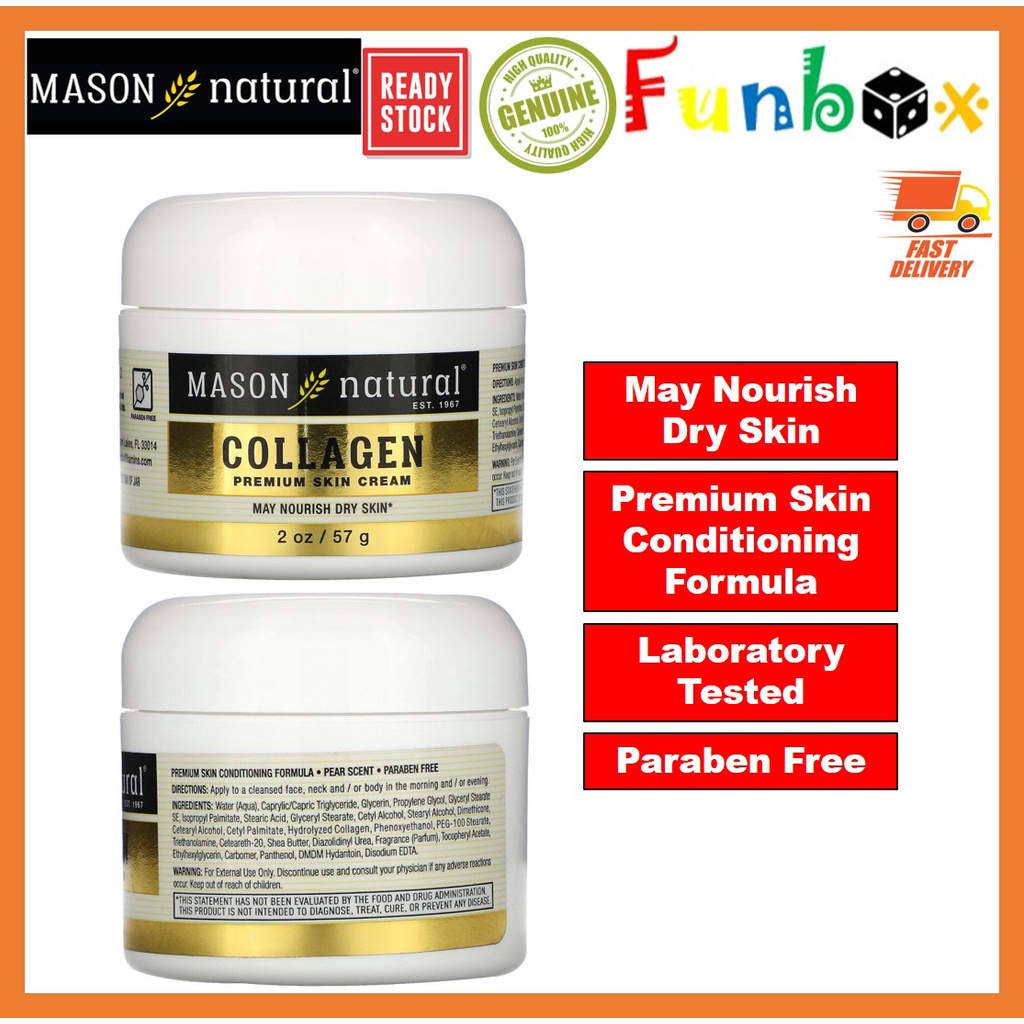 Mason Natural Collagen Premium Skin Cream 57g (Expiry Date: Dec 2023 ...