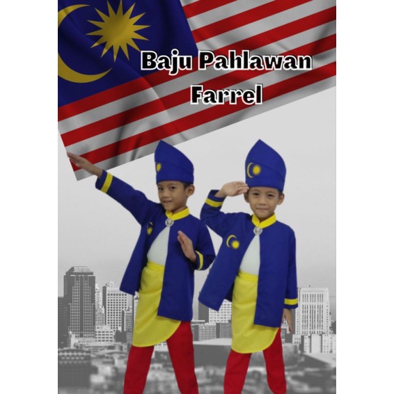BAJU MERDEKA BUDAK LELAKI Baju Merdeka Pahlawan | Shopee Malaysia