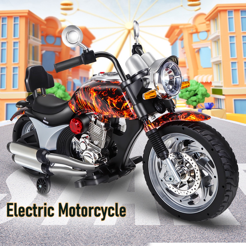 QB EKC034 Kids Bike Electric Motorcycle Harley Davidson Motorbike Motor ...