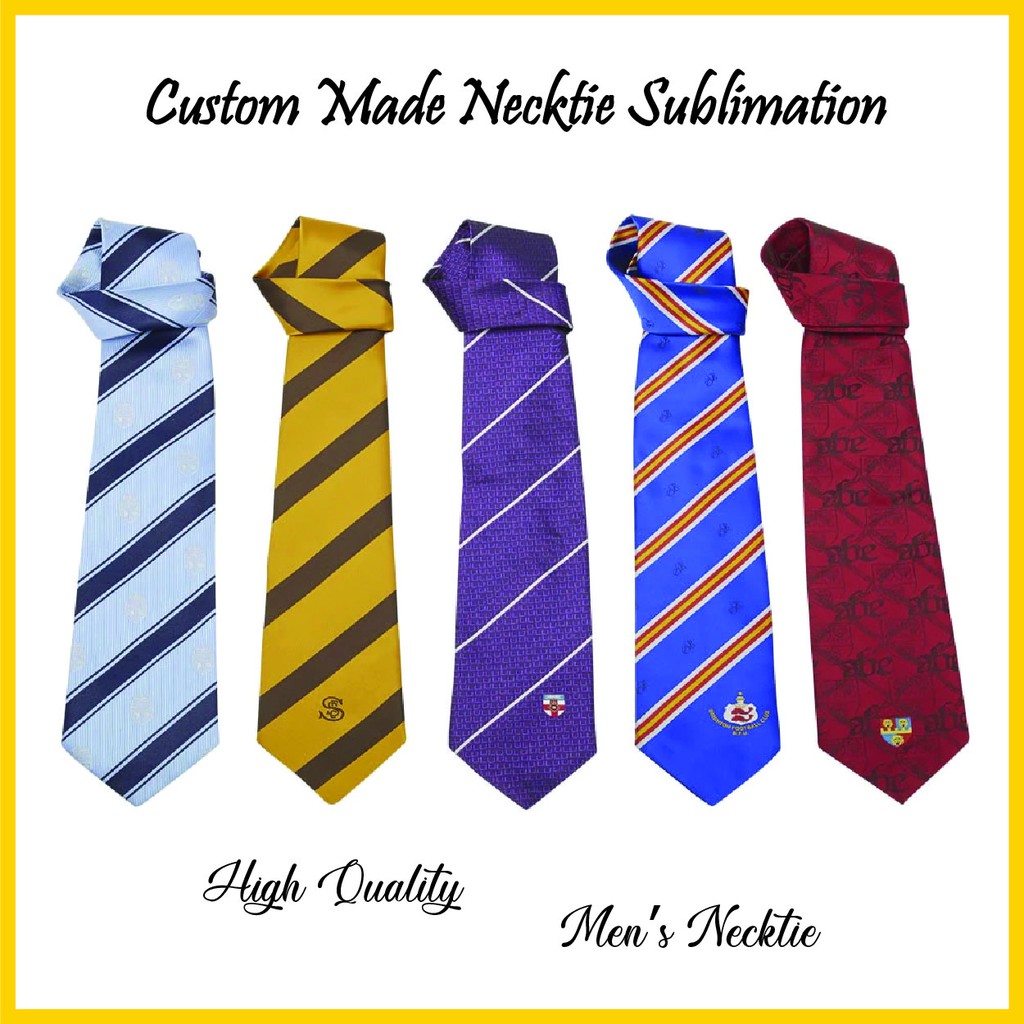 CUSTOM MADE Sublimation polyester necktie | Shopee Malaysia
