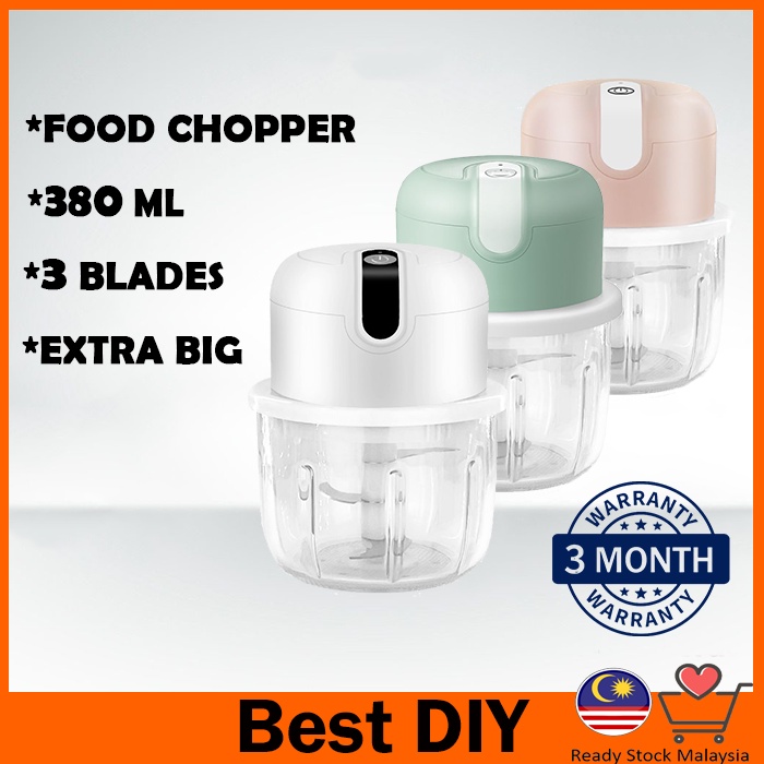 Mini Blender Electric Food Chopper Garlic Chopper Pengisar Serbaguna ...