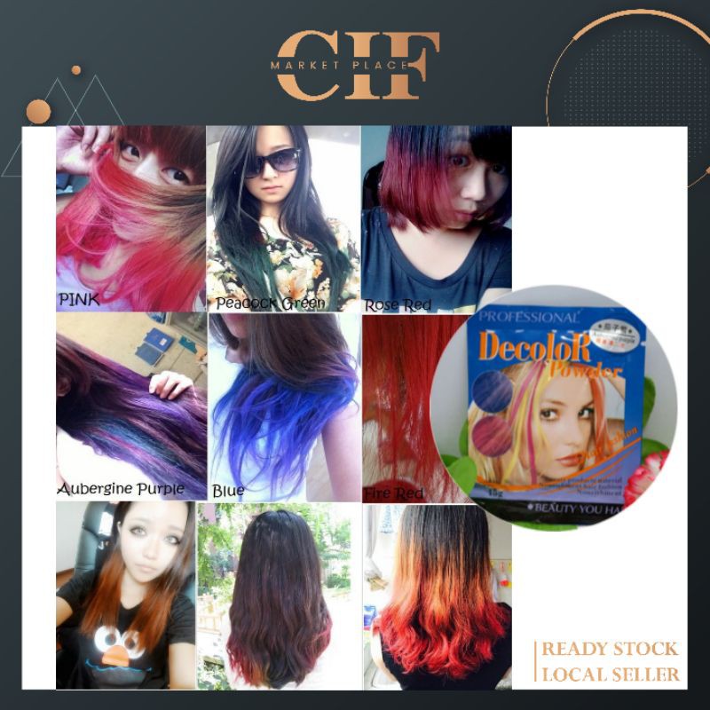 Decolor Powder Hair Dye Li High Nutrition Color Bleaching Powder - 15g ...