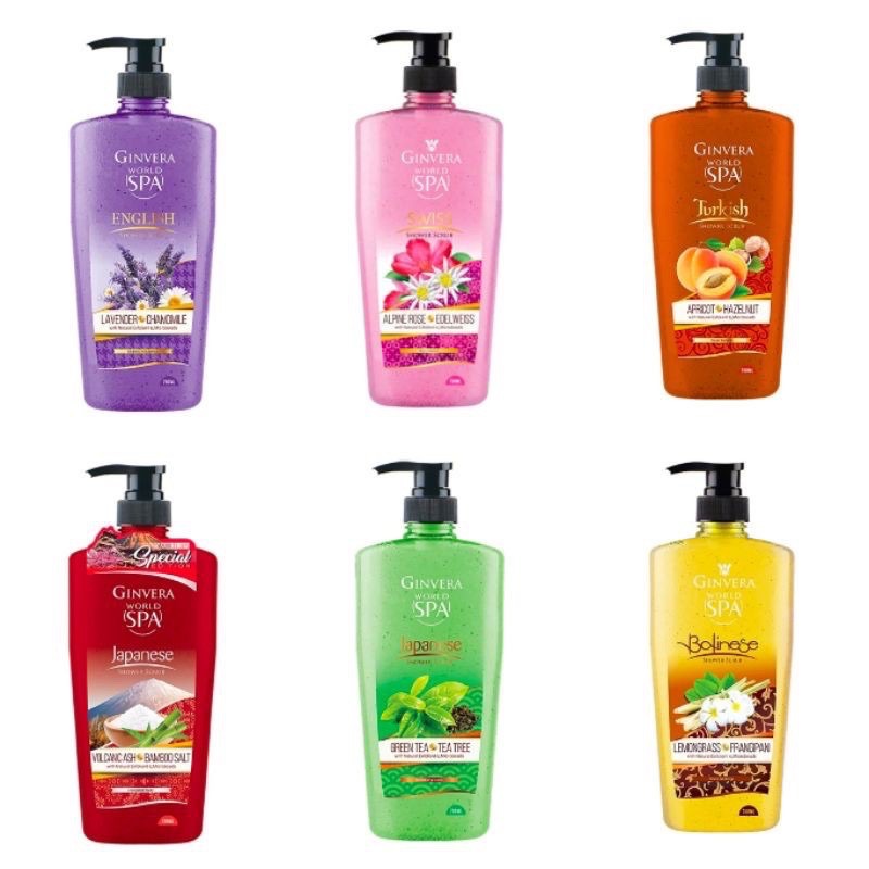 GINVERA WORLD SPA SHOWER SCRUB 750ML & 1000ML | Shopee Malaysia
